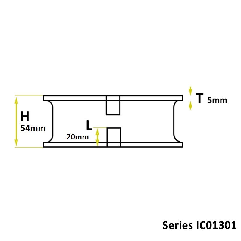 BUFFER RUBBER IC1301 ROUND - Track Pads Australia